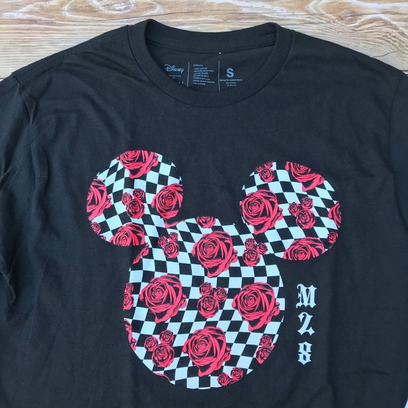 Neff | Shirts | Disney Collection By Neff Roses Mickey Mouse Tee | Poshmark